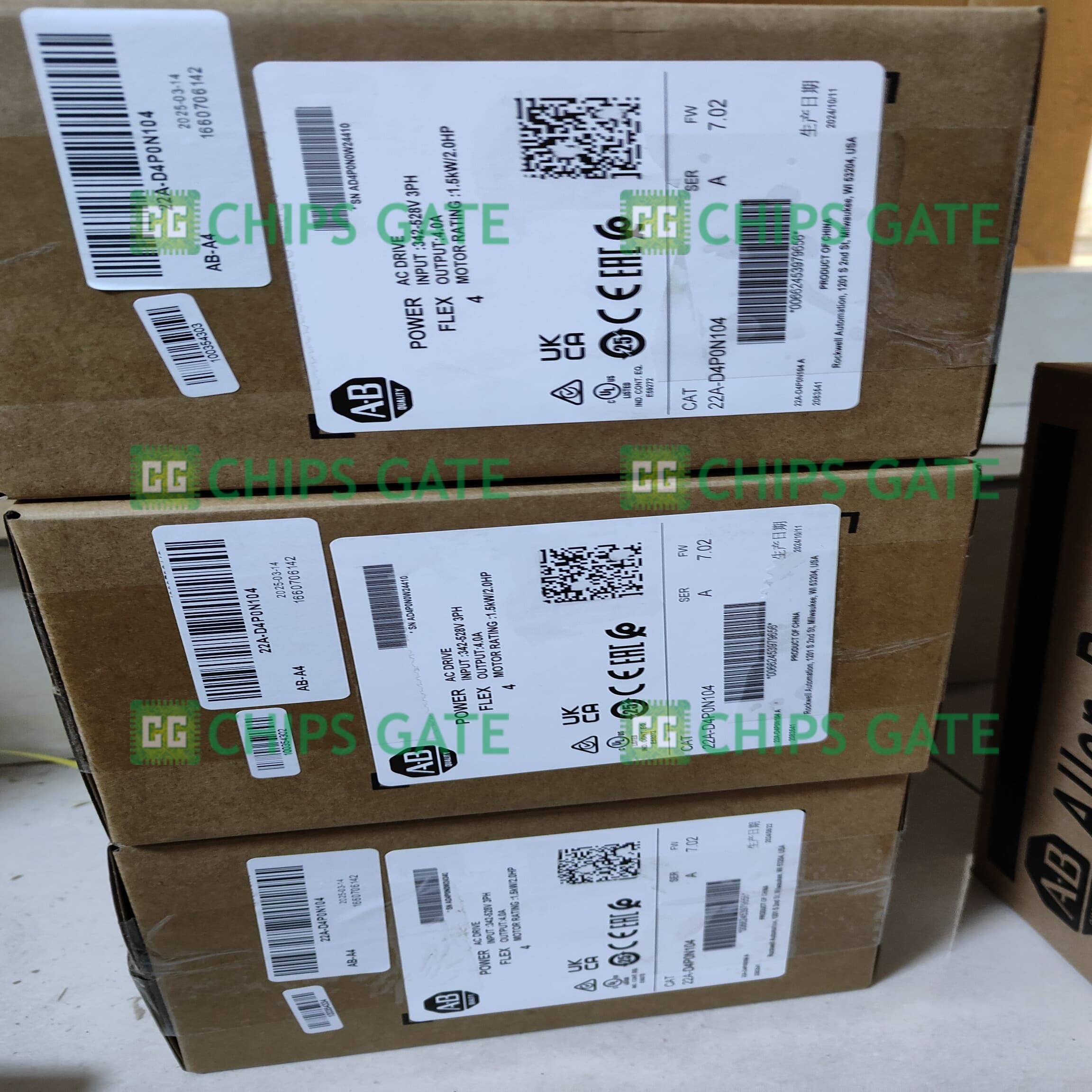 22A-D4P0N104 Allen Bradley | Buy or Quote | Chipsgate