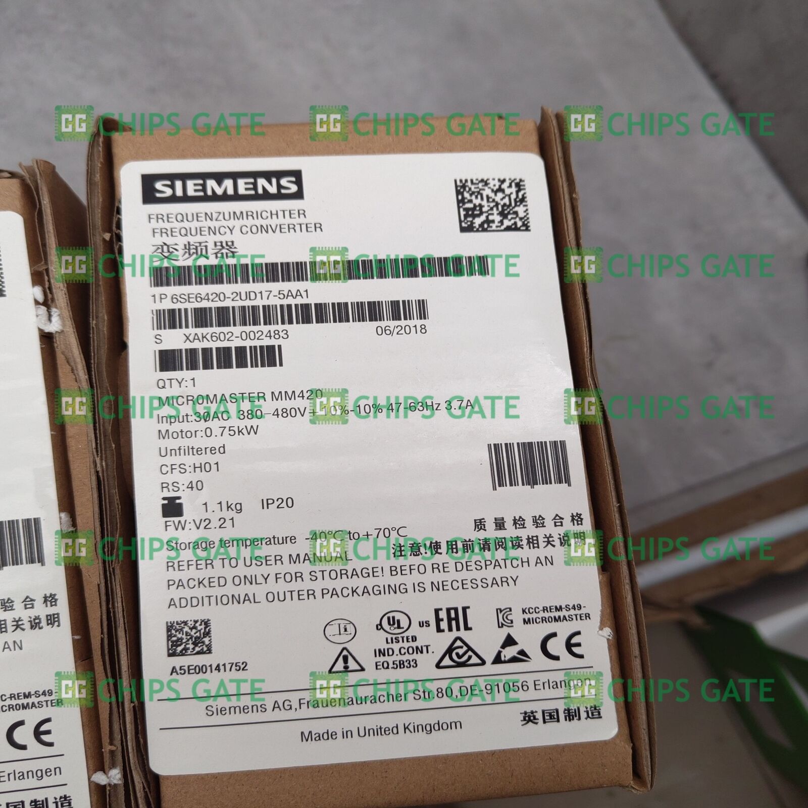 6SE6420-2UD17-5AA1 Siemens | Buy or Quote | Chipsgate
